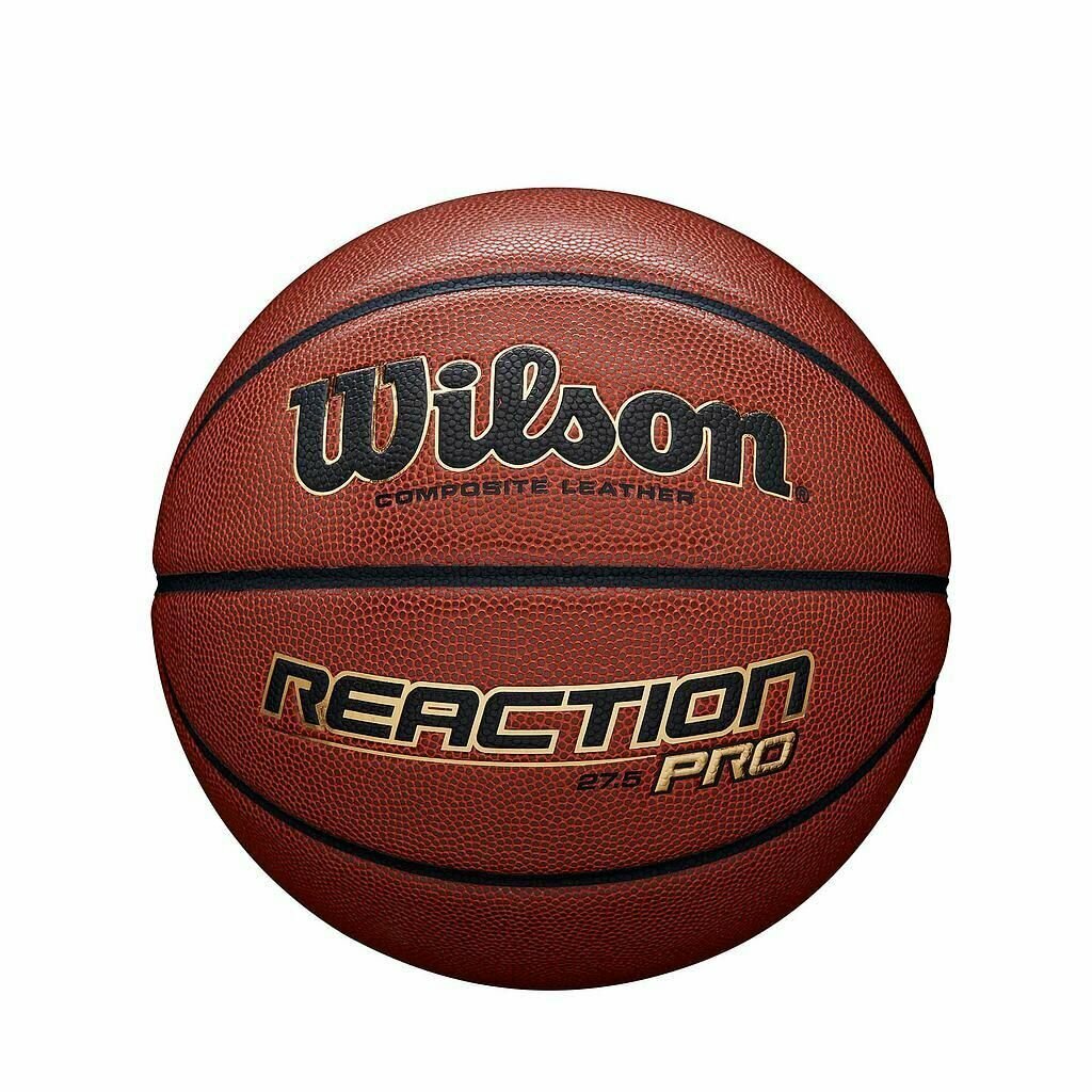Баскетбольный мяч Wilson Reaction Pro r.6, Decathlon, Цвет: Бежевый, Размер: 7