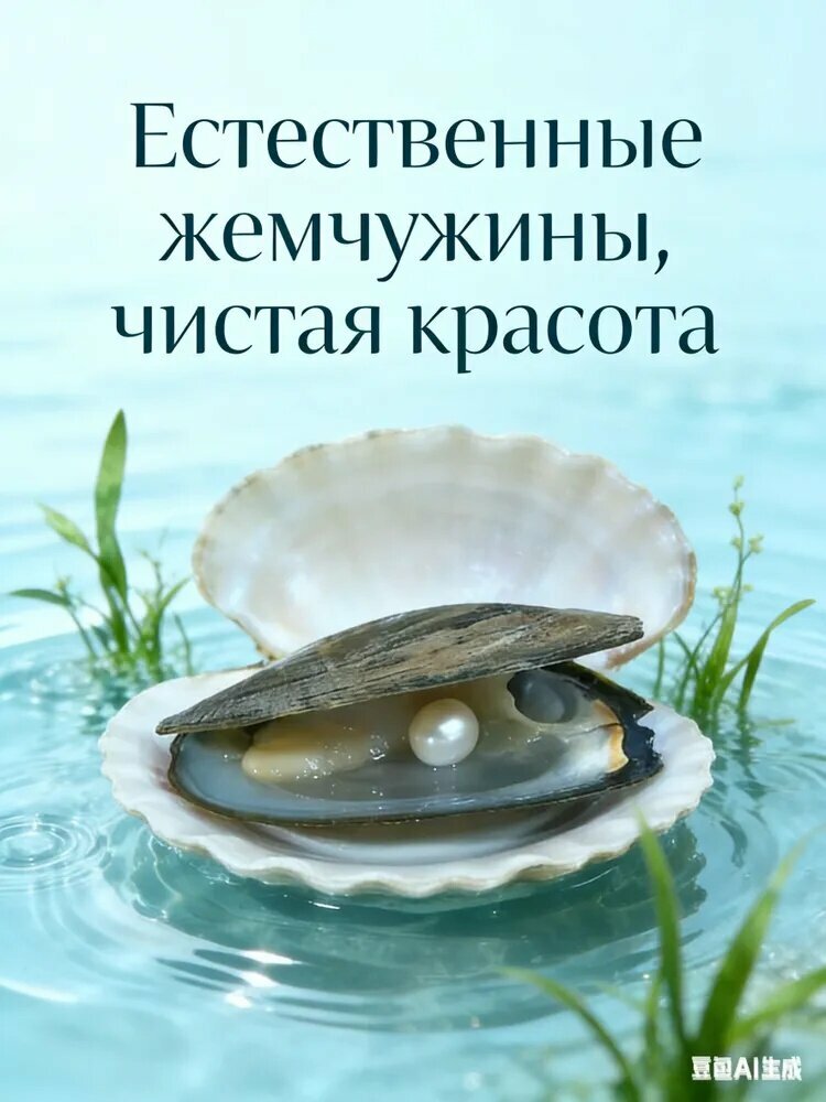 GEALFIS жемчужина в ракушке с настоящей жемчужиной 1 шт подарок на 14 февраля и 8 марта оригинал