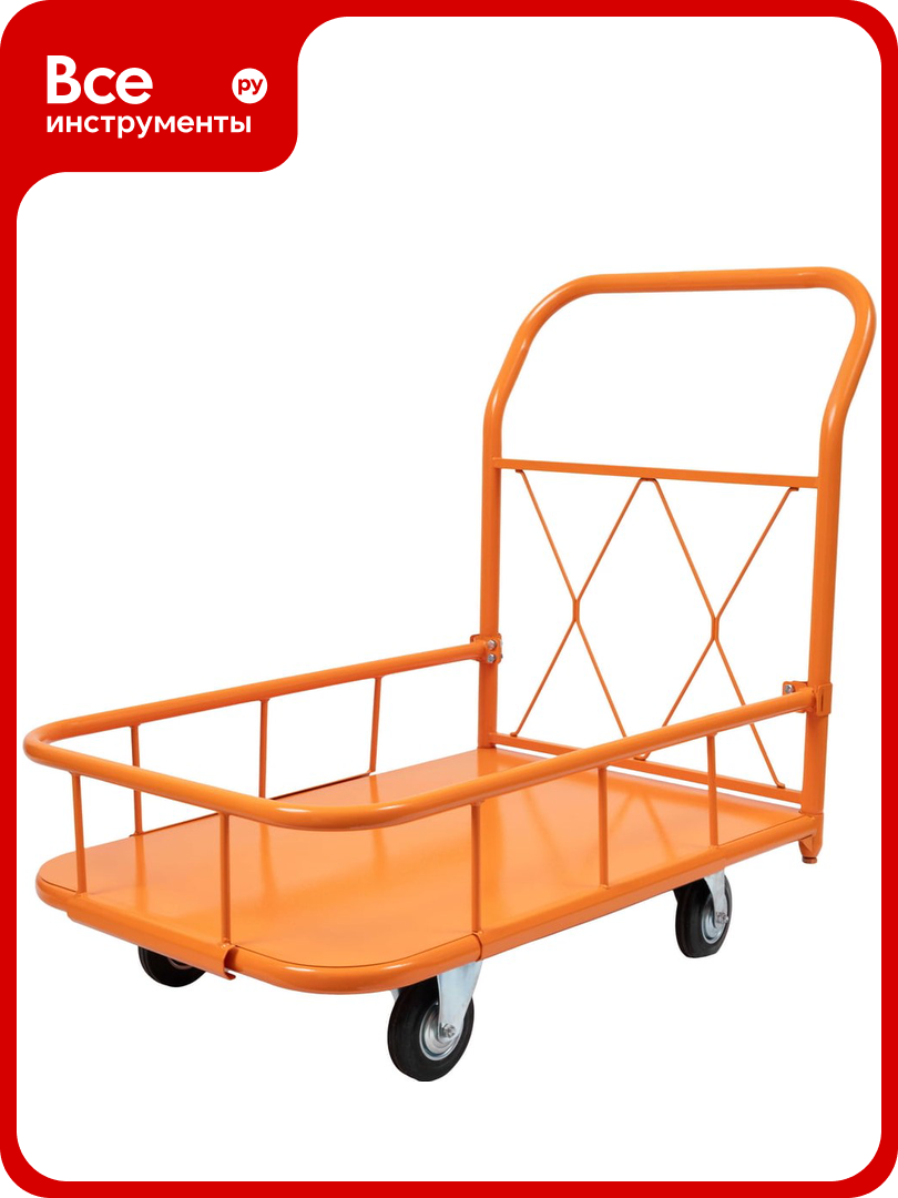 Тележка платформенная с бортиком 600x900 D125мм Gigant ТПБ-002
