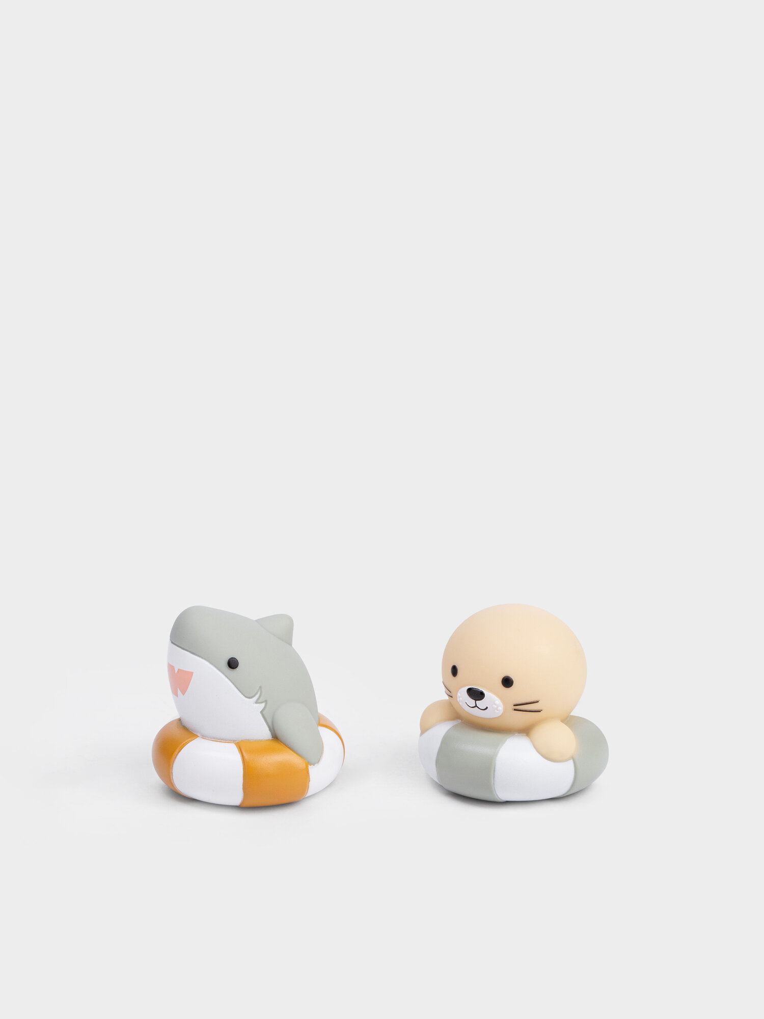 Набор игрушек для купания, 2 пр, 6 см, с подсветкой, ПВХ, цветные, Морские жители, Aquatic animals, Kuchenland