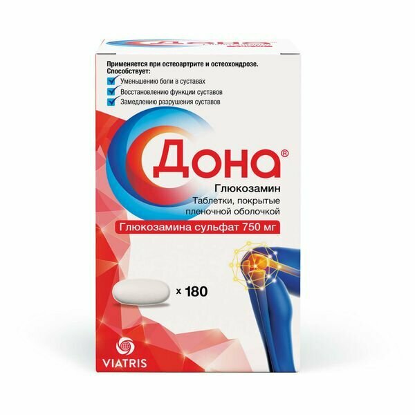 Дона таблетки п/о плен. 750мг 180шт