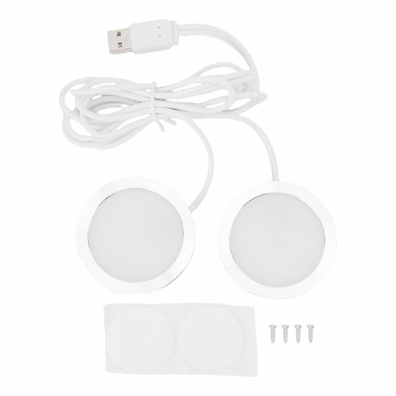 Двухголовый светодиодный прожектор 5 В, USB, миниатюрный, круглый, для интерьера