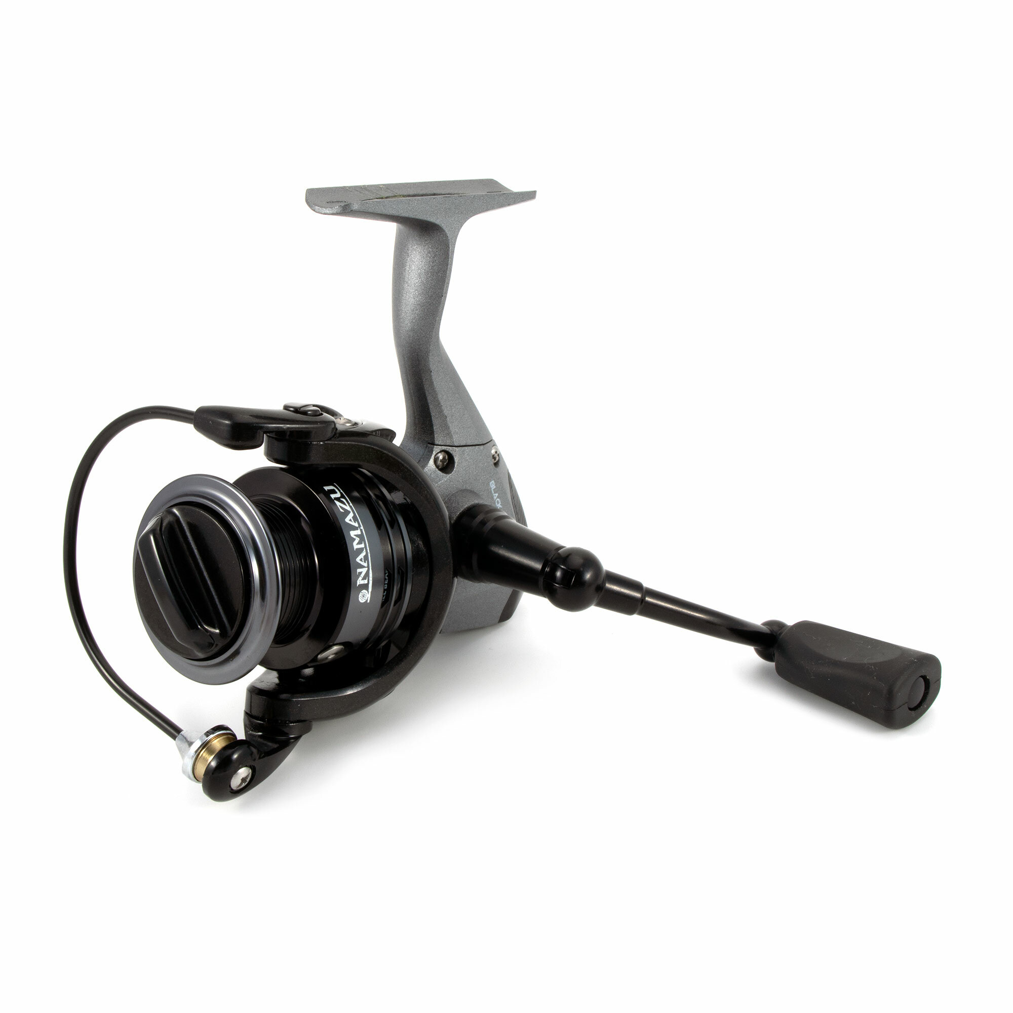 Катушка безынерционная Namazu Black Storm BST3000, 7+1 подш, метал. шпуля + запасная графит. шпуля/