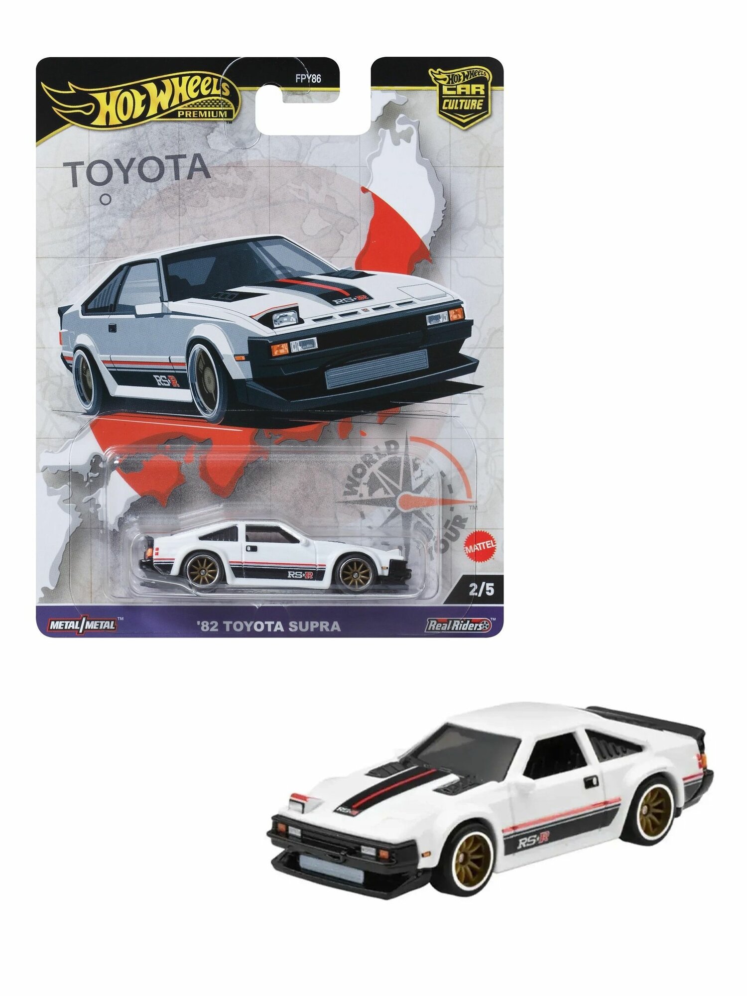 Машинка Hot Wheels HRV97 Car Culture '82 Toyota Supra 2024