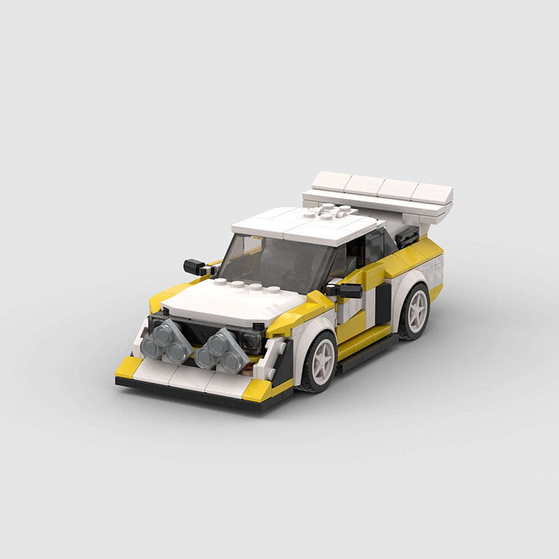 Набор игрушечных моделей MOC puzzle toy, креативная сборка автомобиля Audi Quattro S1 версии 2.0, подарок для детей