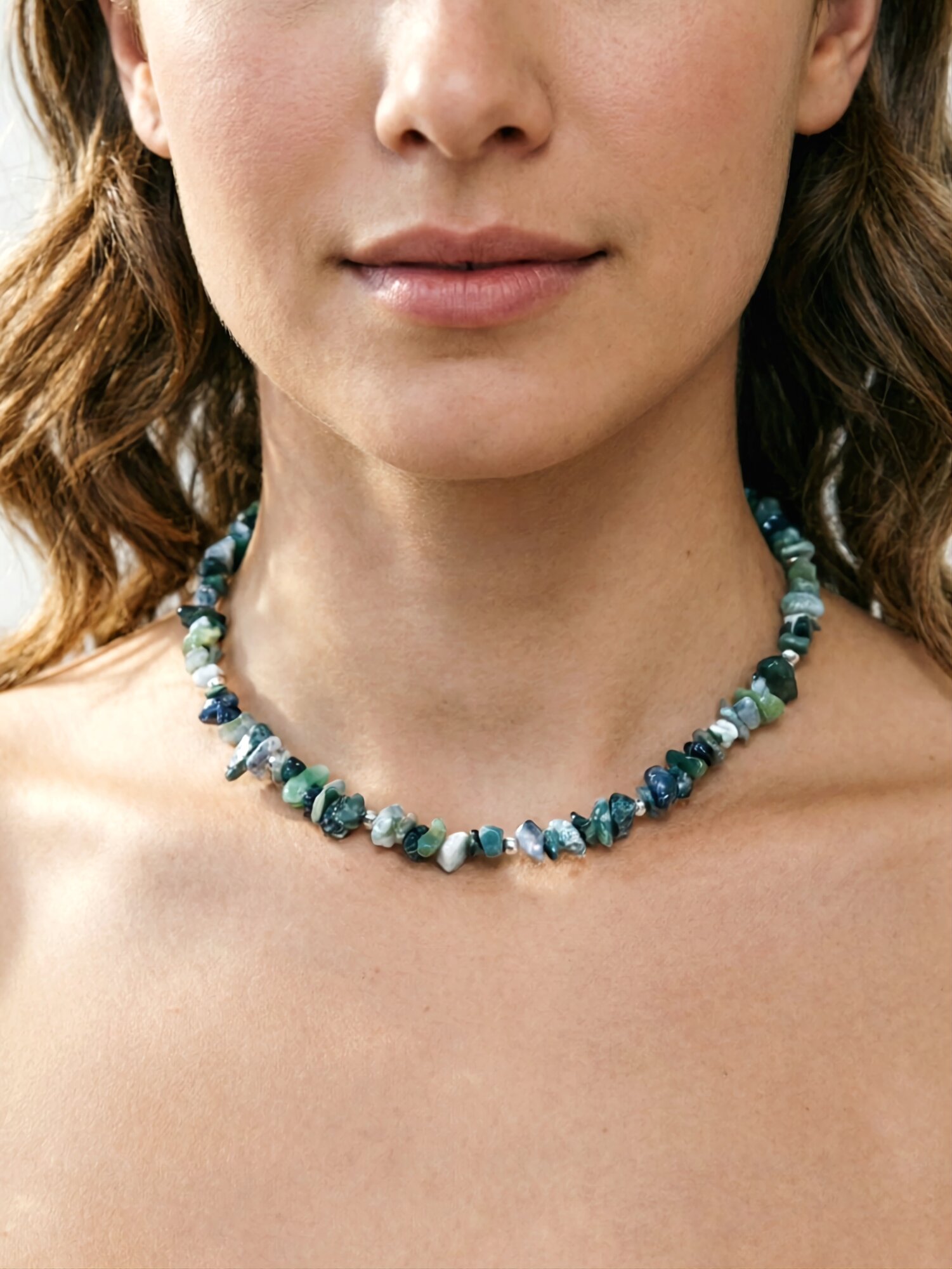 Чокер, агат