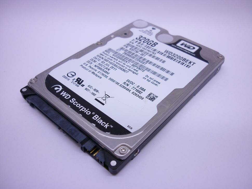 Жесткий диск 2.5" SATA 320GB WD Black