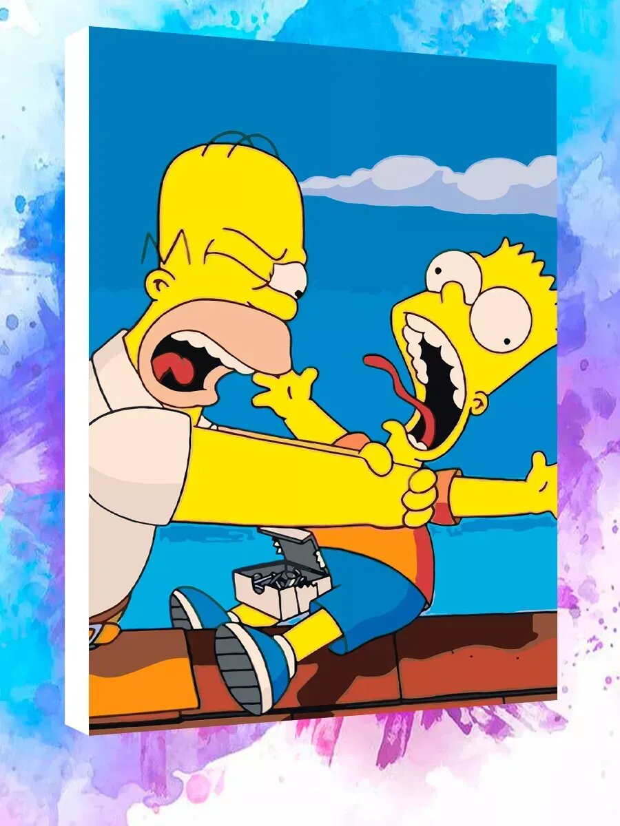 Картина по номерам Симпсоны Гомер Simpsons Мультсериал