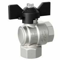 Кран шаровой угловой муфтовый полнопроходной (бабочка) LD Pride 1"