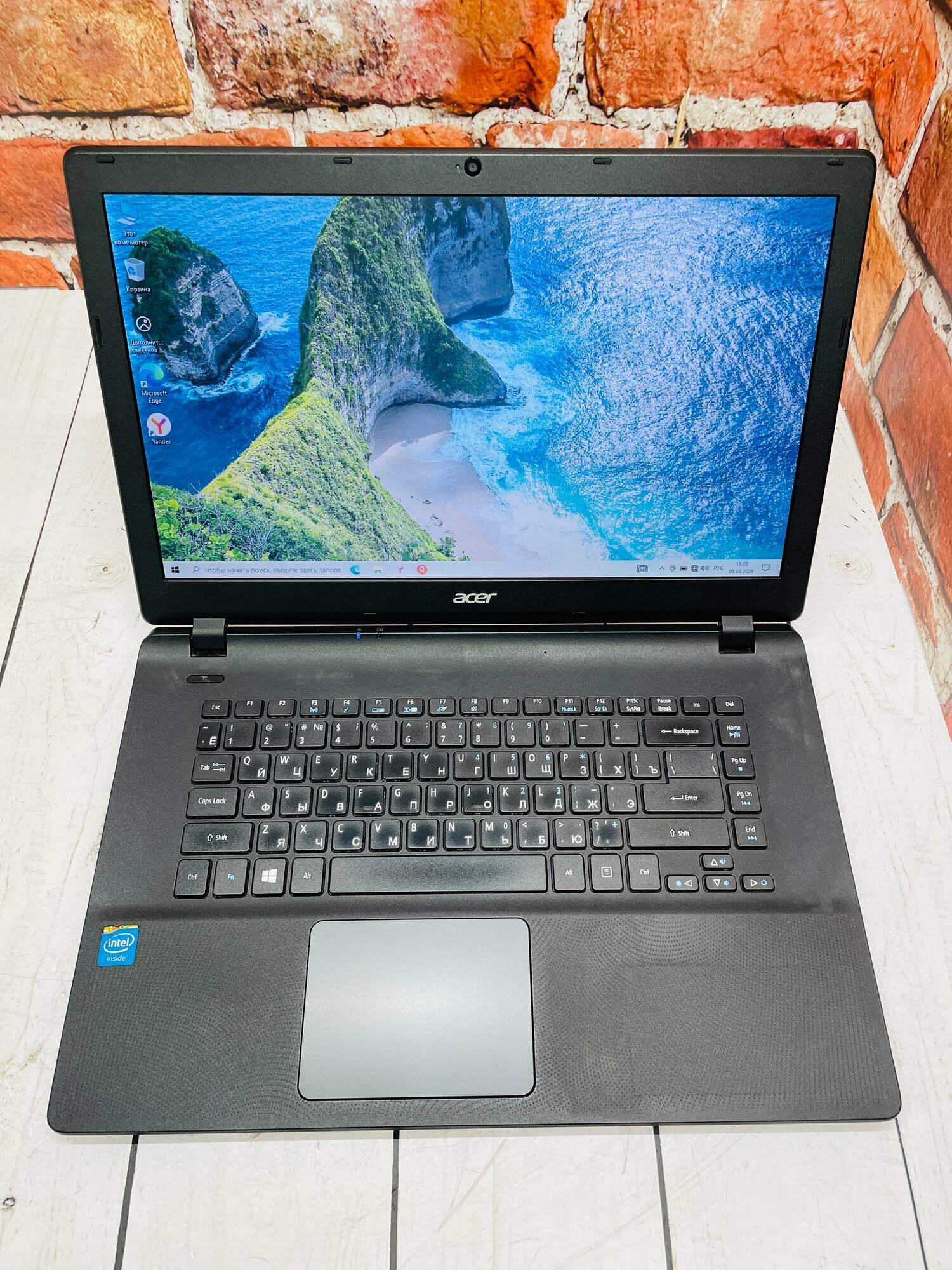 Ноутбук 15,6, Acer ES1-511, Intel Celeron 2830, 4 Gb DDR3, 500 Gb HDD, Intel HD Graphics