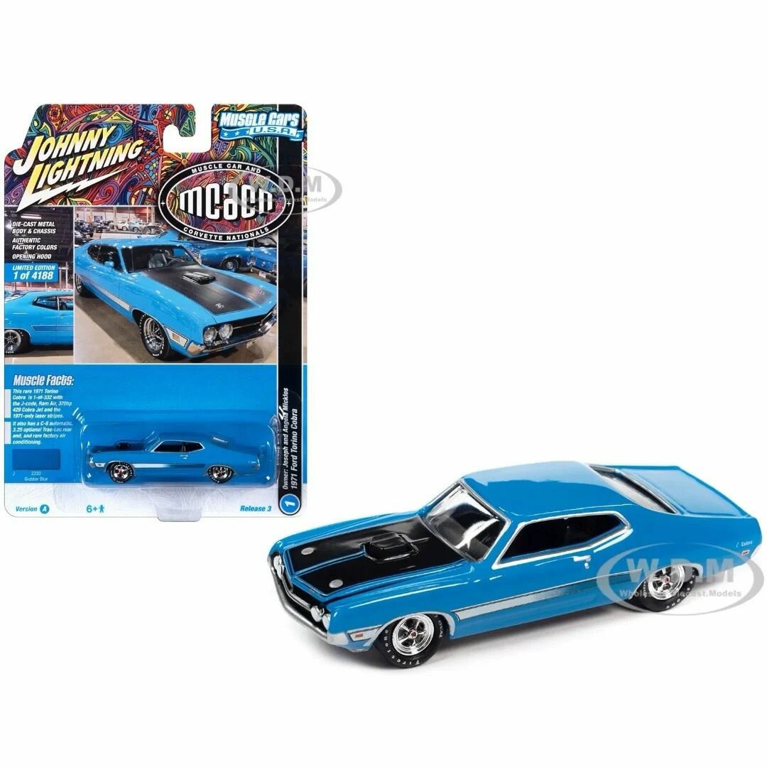 Autoworld 1:64 литой автомобиль масштабная модель(1971Ford Torino Cobra)