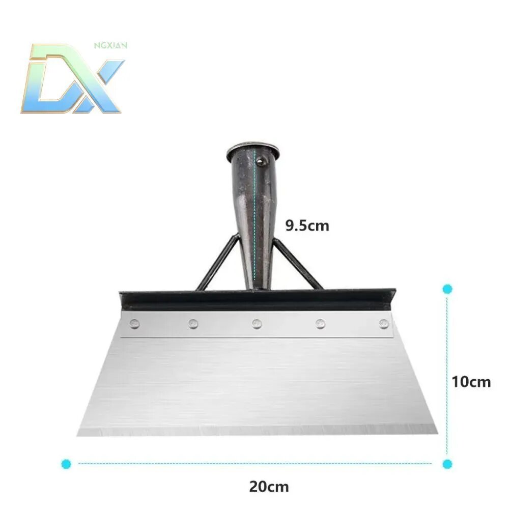 Скребок-ледоруб универсальная 21 см, металлический, ширина 20 см, длина рукоятки 9.5 см