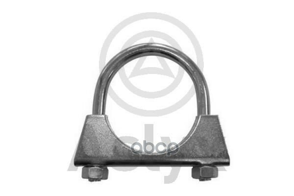 Хомут глушителя D=64MM U усиленный, толщина проволки 10MM, гайка медь шт. ASLYX арт. AS-200248