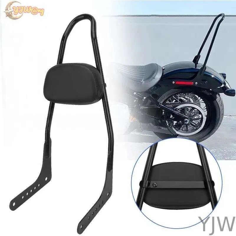Спинка для мототехники для мотоцикла Harley, черная, мягкая, удобная, простая установка.