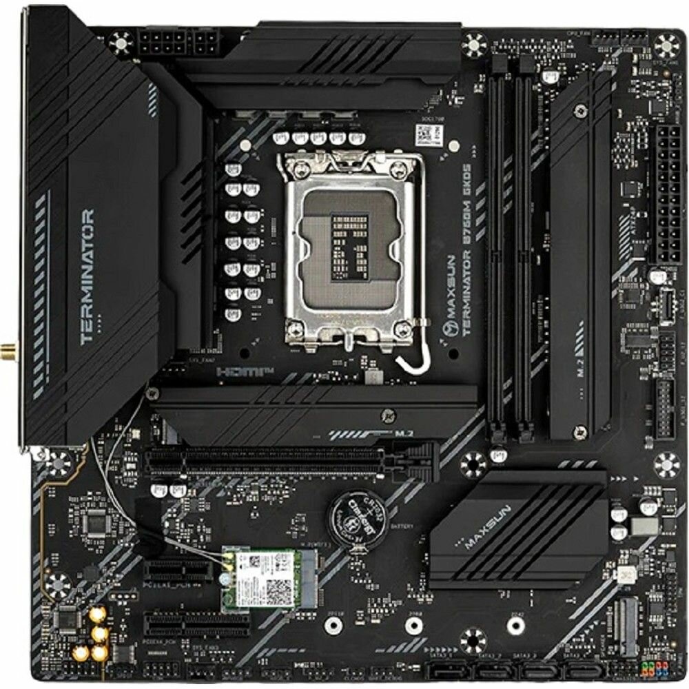 MAXSUN Материнская плата Terminator B760M GKD5 WIFI LGA 1700 2хDDR V 3хM.2