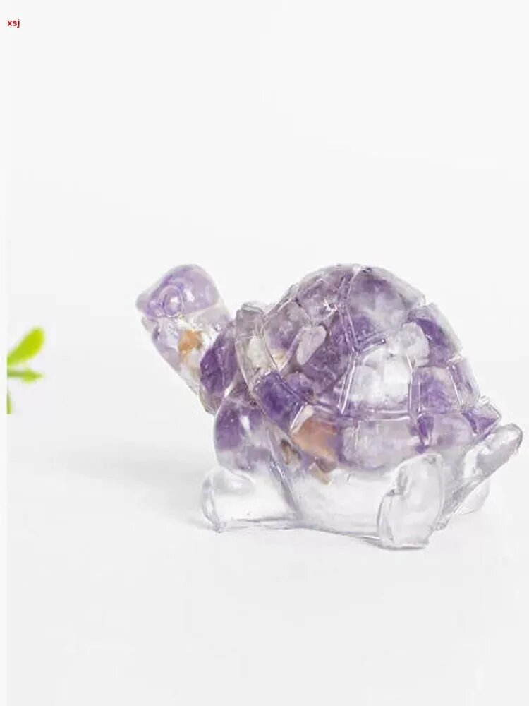 Целебный камень Рэйки хрустальная черепаха может быть использована для украшения автомобиля и дома