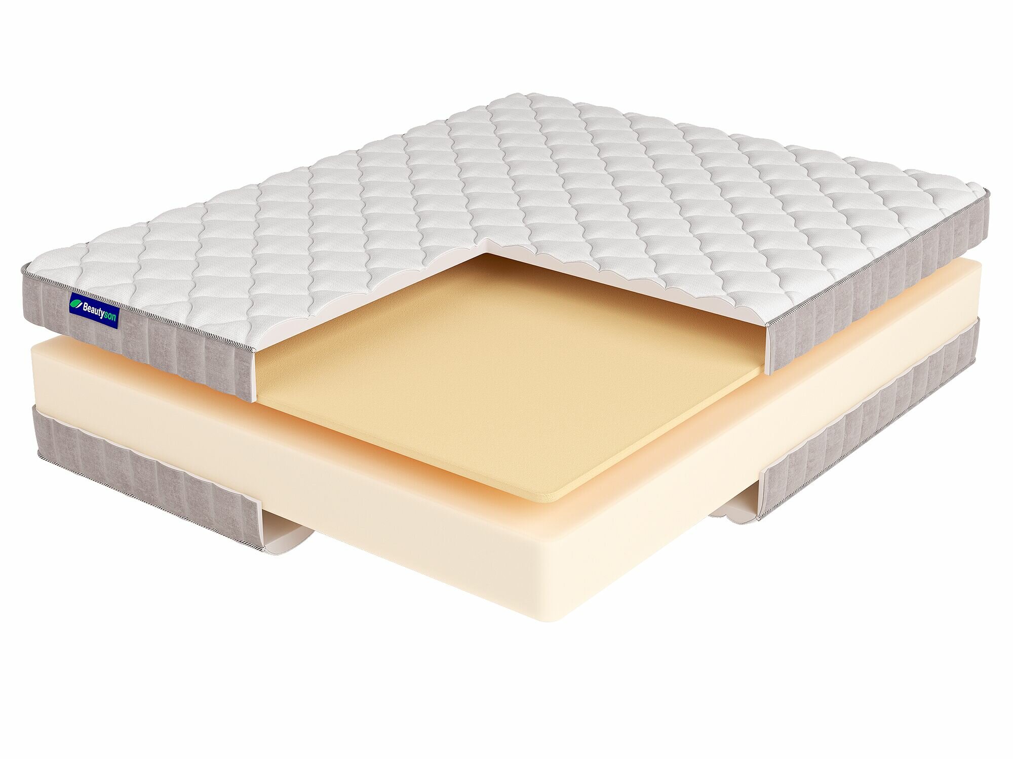 Матрас Beautyson Roll Foam 14 Memory Lux 140х200, высота 18 см, анатомический мягкий Беспружинный