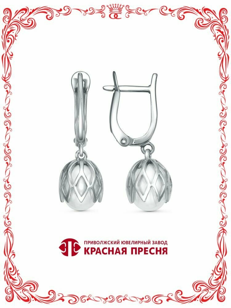 Серьги, жемчуг имитация