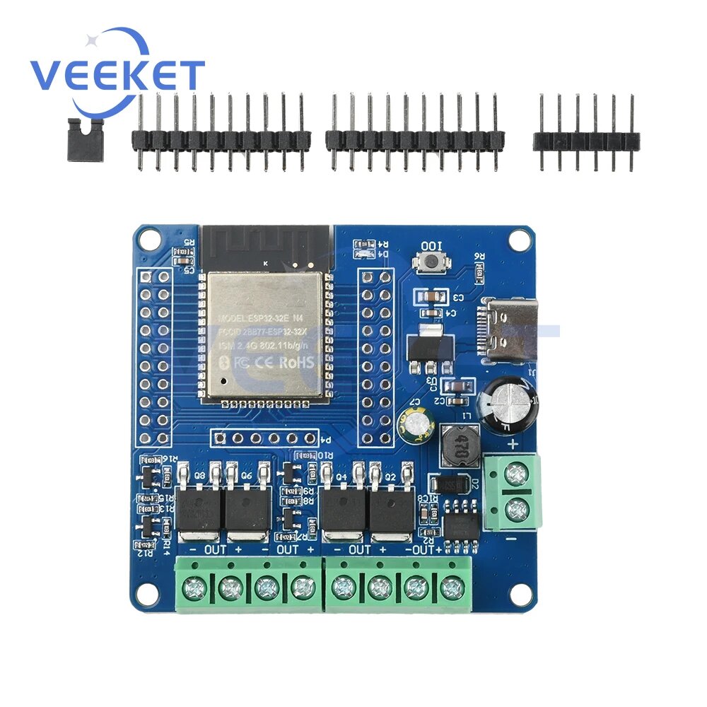 Diymore ESP32-32E Модуль WIFI Bluetooth 2/4-канальный переключатель 4 way