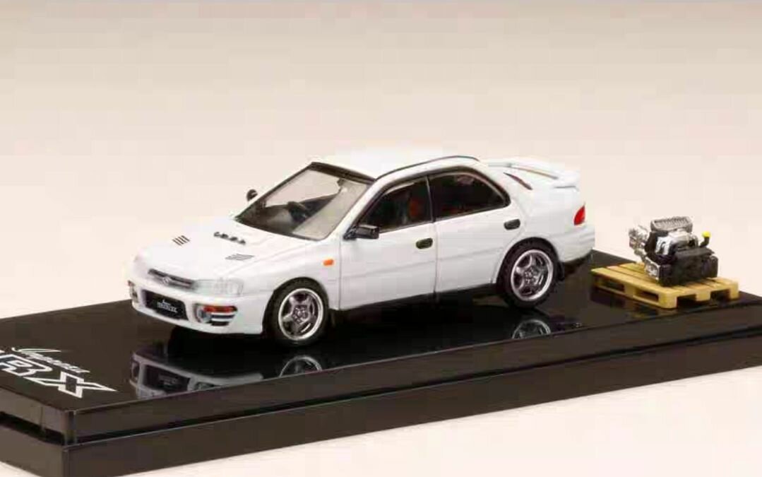 Hobby Japan Масштаб 1:64 Subaru Impreza STi 22B GC8 RA-R EJ20 Модель тюнингованного автомобиля