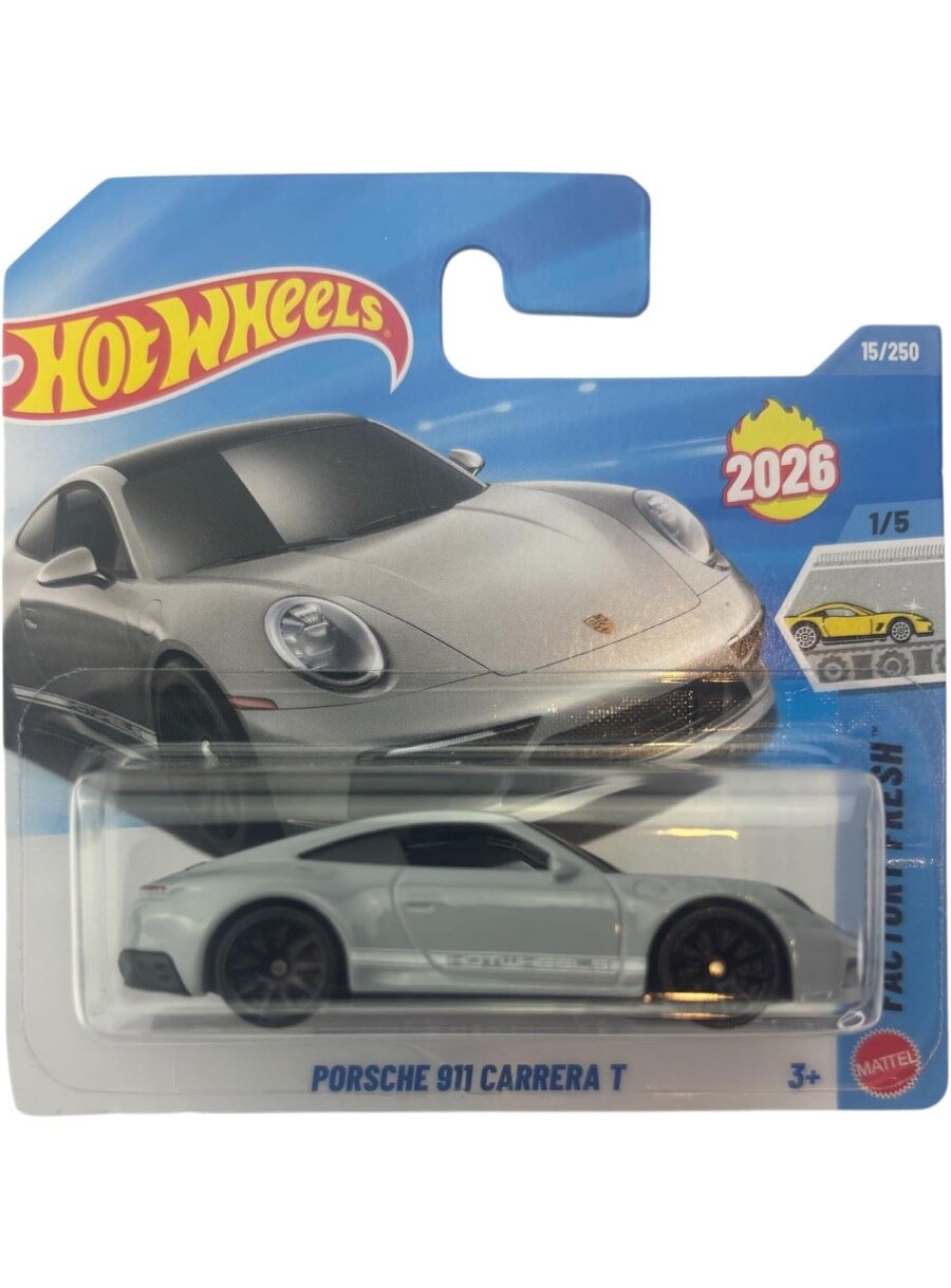 JJH33 Hot Wheels машинка металлическая игрушка коллекционная масштабная модель Porsche 911 Carrera T кейс 2026
