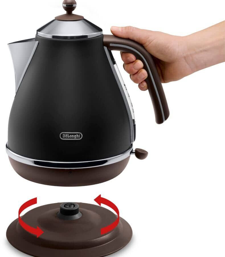 Чайник электрический DeLonghi KBOV2001. BK, 2000Вт, черный