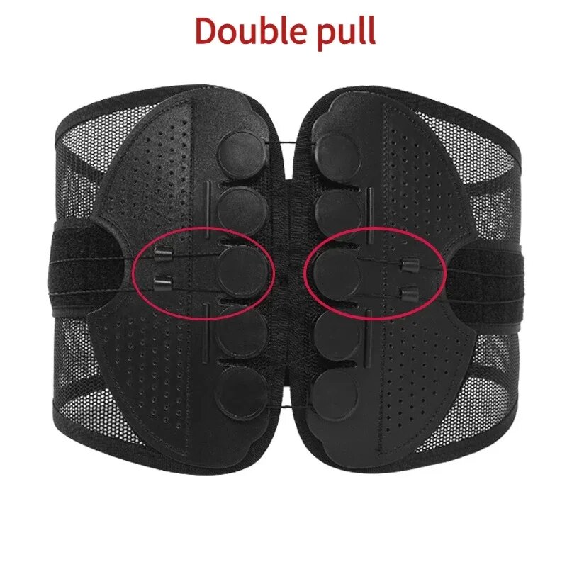 Двойной бандаж для спины Black-Double pull