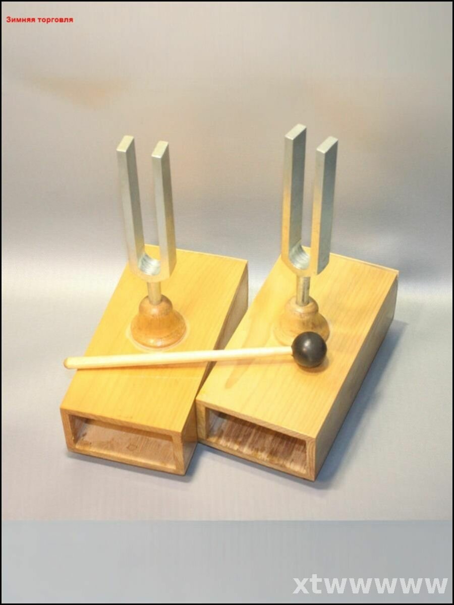 Камертоны 440 Гц в резонансных коробках, 2 шт, эталон звука для настройки инструментов