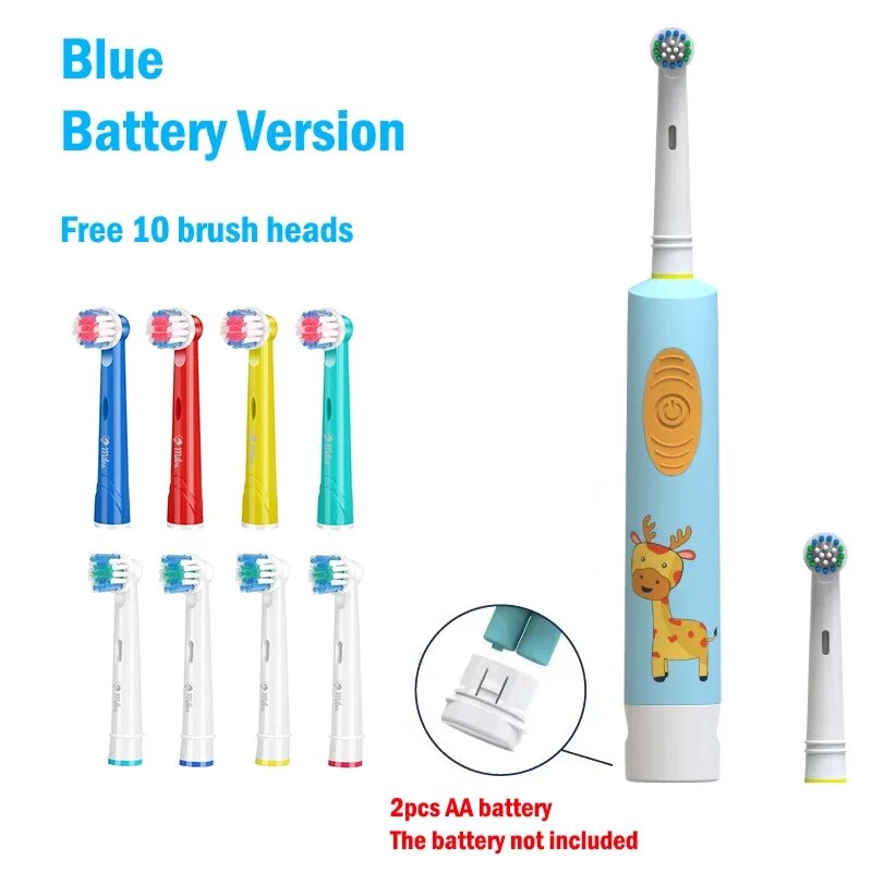 Детская электрическая зубная щетка Philips Sonicare 3-15 лет Blue 10 head