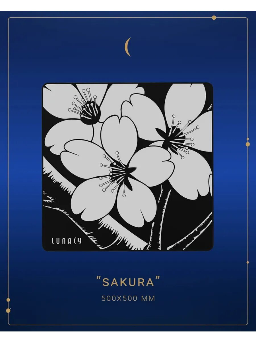 Коврик для мыши Lunacy Slip Black Sakura