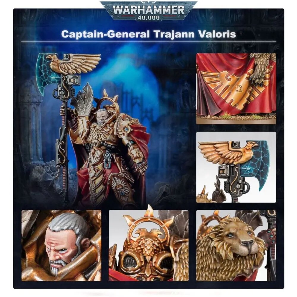 Warhammer 40,000 Adeptus Custodes Trajann Valoris Миниатюра 1 шт — фото 1