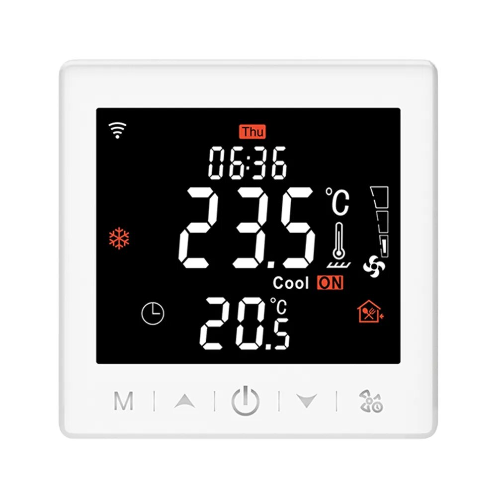Напольное отопление и фанкойл для 2-трубной системы Термостат WIFI/485 Modbus