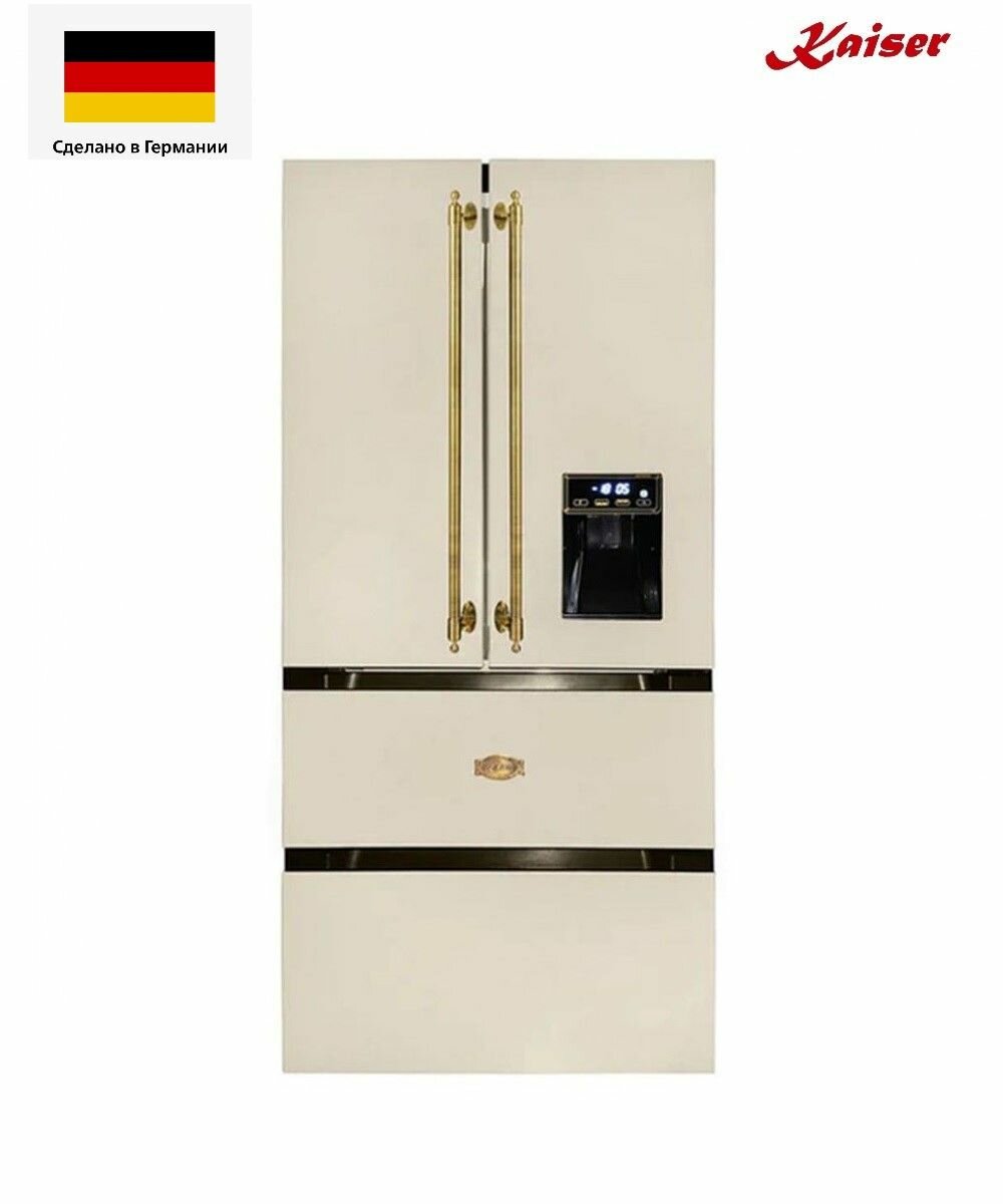 Холодильник French Door 183х83,6 см Kaiser KS 80425 ElfEm N слоновая кость