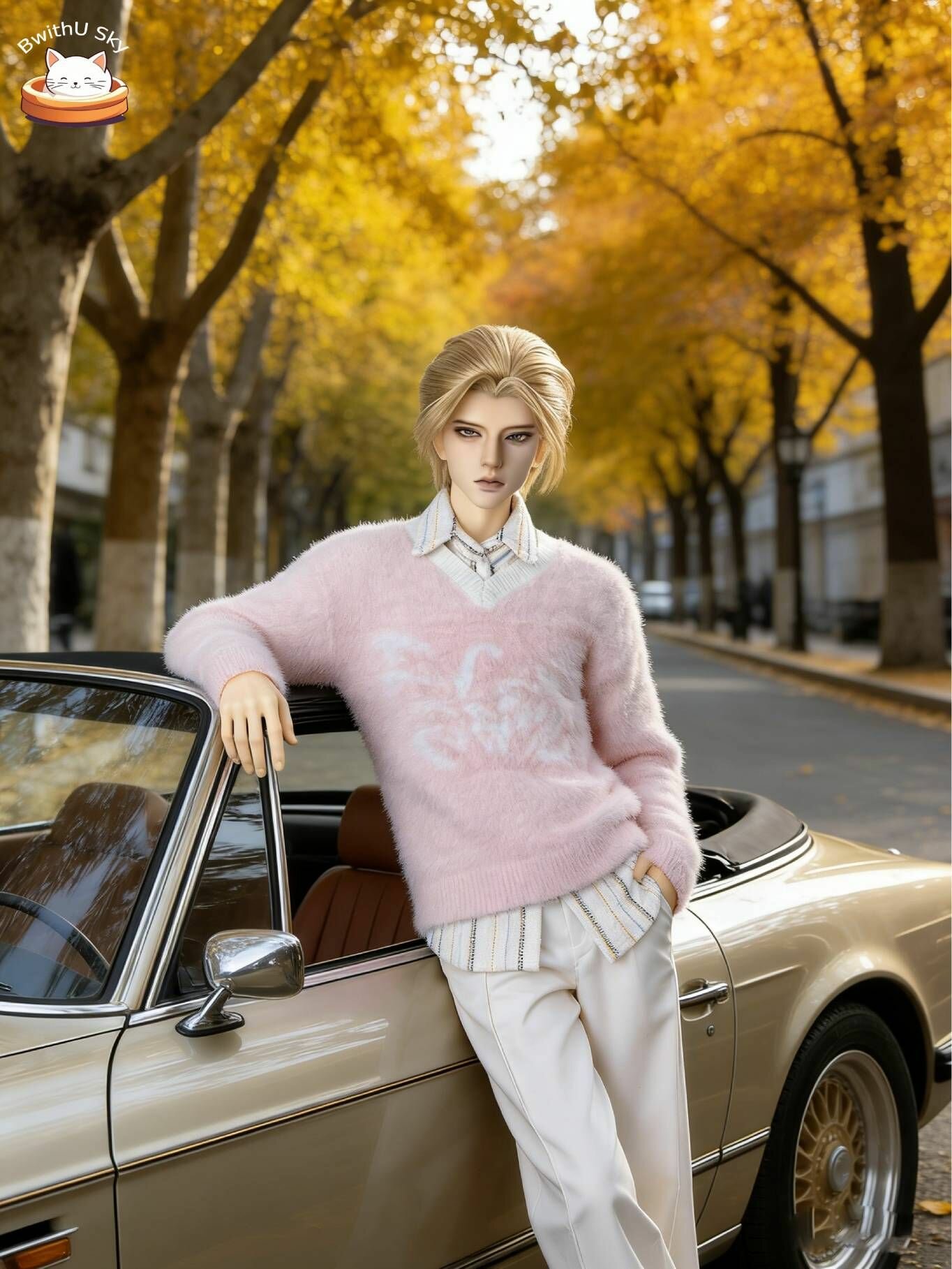 BwithUSky Carson 1/3 BJD: Повседневный Мужской Костюм с Мягким Свитером Коллекционный Лук