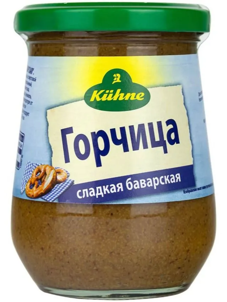 Горчица Kuhne Сладкая Баварская, 250мл