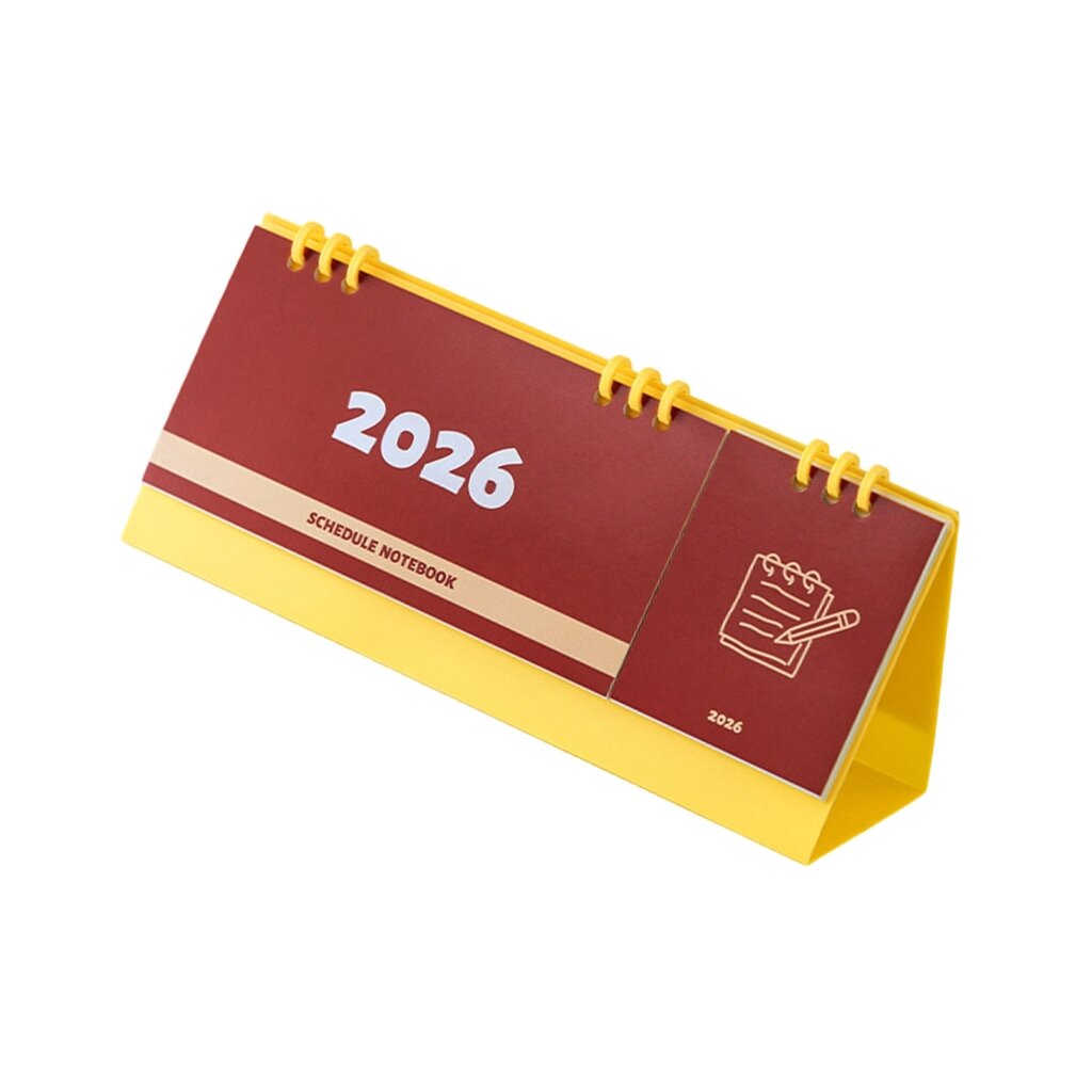 Настольный Календарь на 2026 год Ежедневник Портативный Ежемесячный Календарь с Блокнотами Для Ежедневных Заметок Планов Расписаний