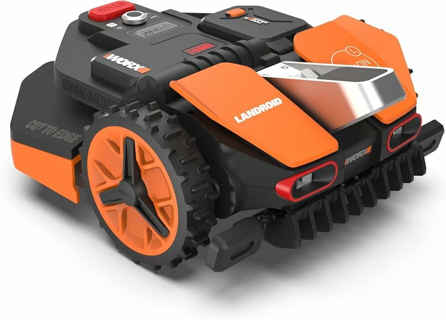 Робот-газонокосилка Worx Vision Cloud M1200 WR213E без ограничительного провода, до 1200 м², Wi-Fi, камера AI