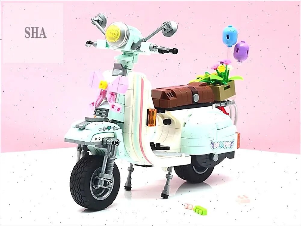 Конструктор LOZ Мотоскутер 1117_MK из 673 деталей, пластиковый, для детей старше 14 лет