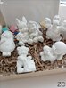 Набор для рисования, росписи 5 фигурок из гипса для детей от 3 лет