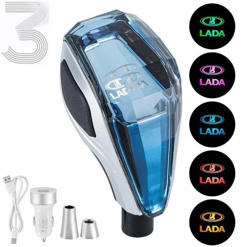 Ручка Переключения КПП, АКПП, МКПП С Подсветкой На LADA LED - арт. LADA LEDXL