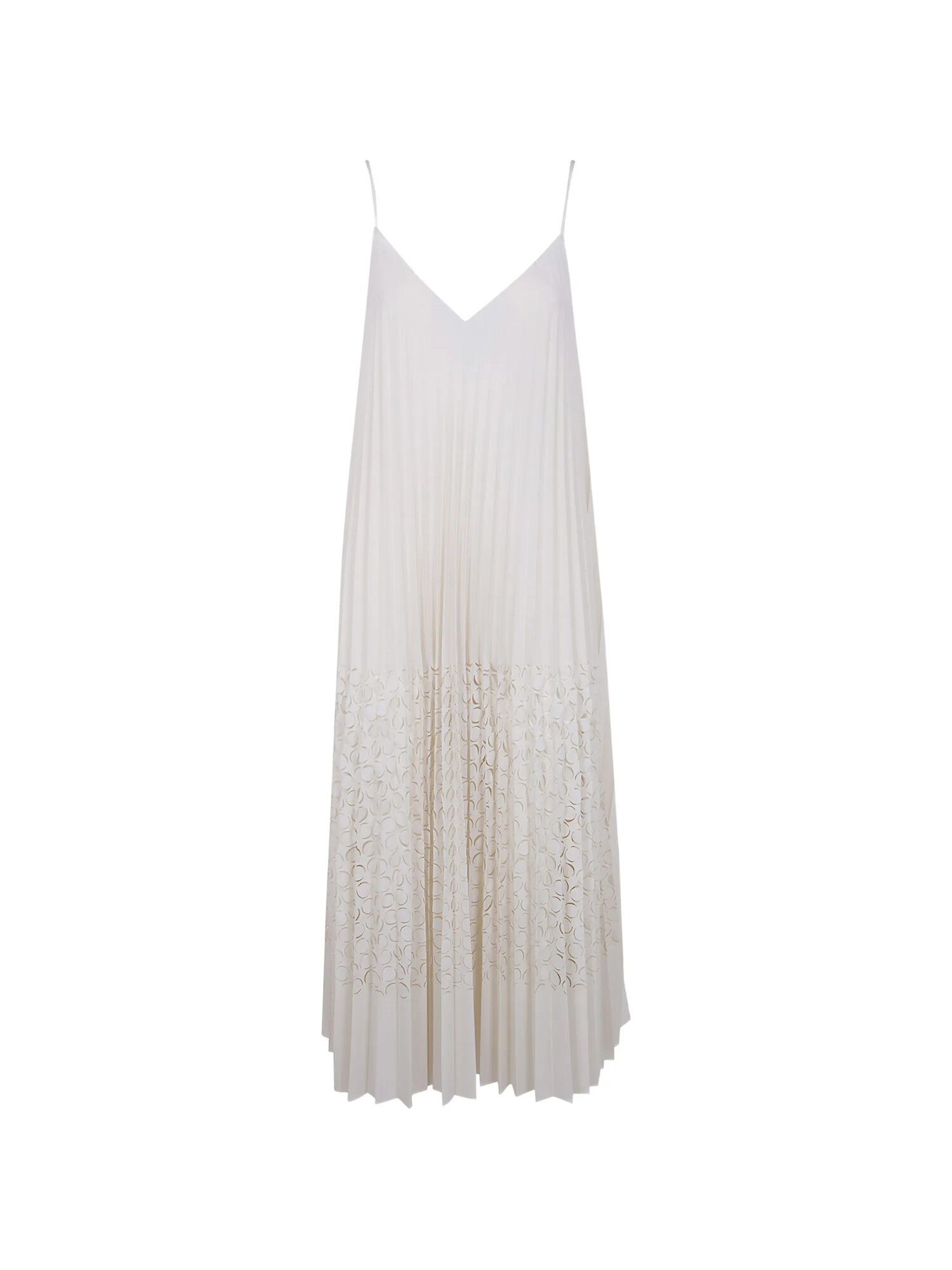 Платье Pleated laser-cut maxi dress