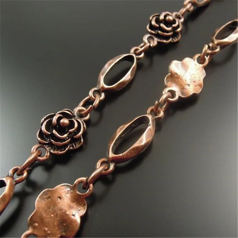 Металлическая цепочка GraceAngie, Red Copper, 1 метр