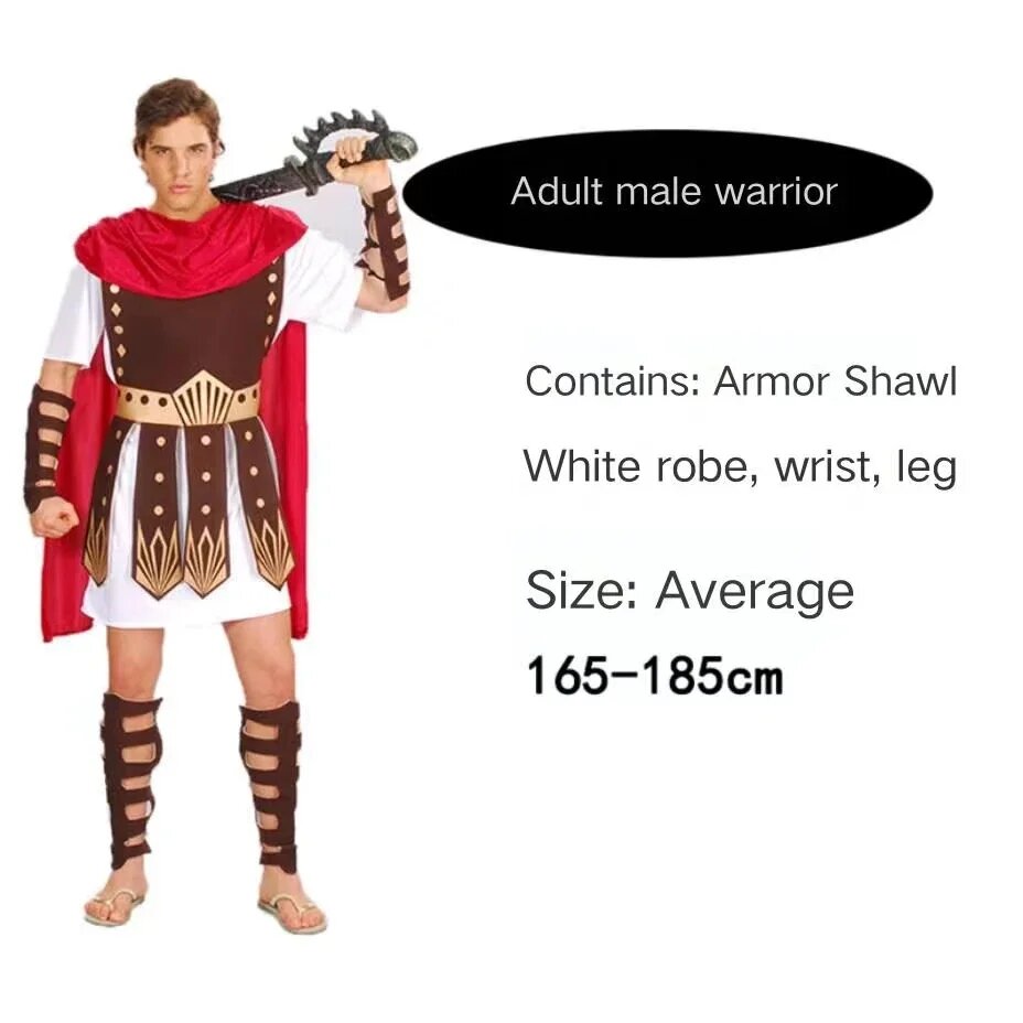 Костюм Римского Воина из полиэстера L, Adult male warrior