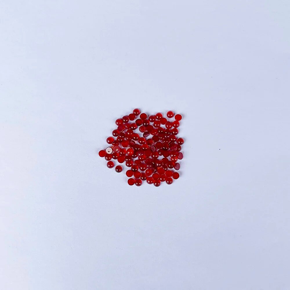 Красный агат кабошон бусины YWMZCN 2 3 4 5 6 8 мм Красный, 3MM