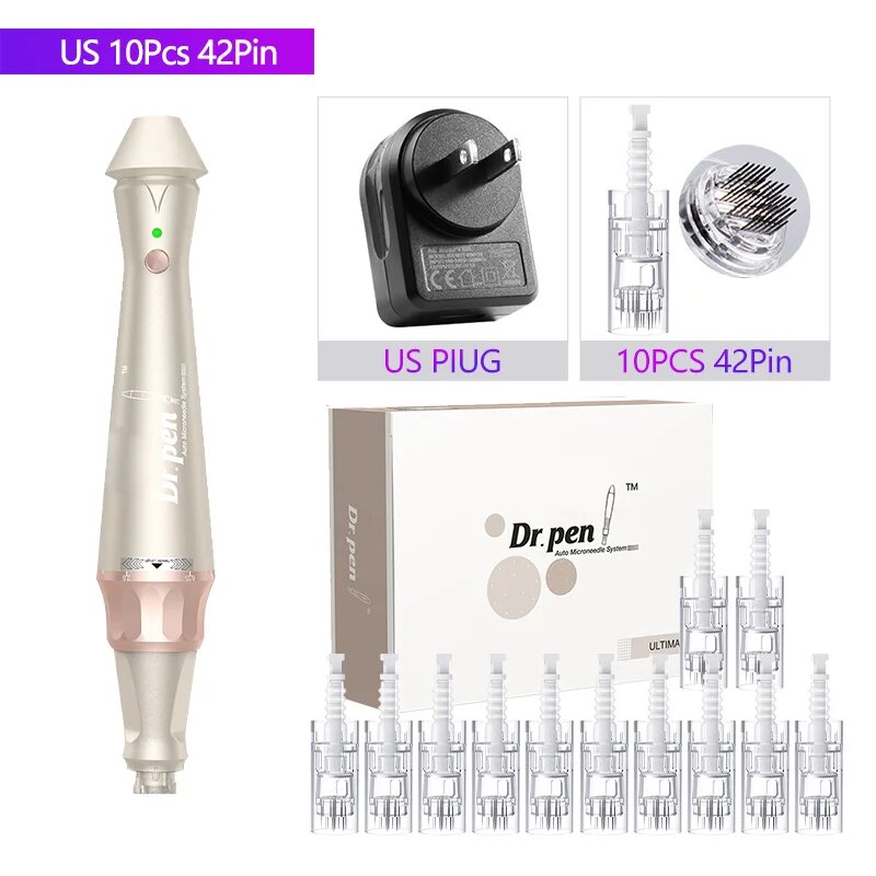 Dr.Pen E30 Ultima, 42pin, Шампанское Золото, US Plug