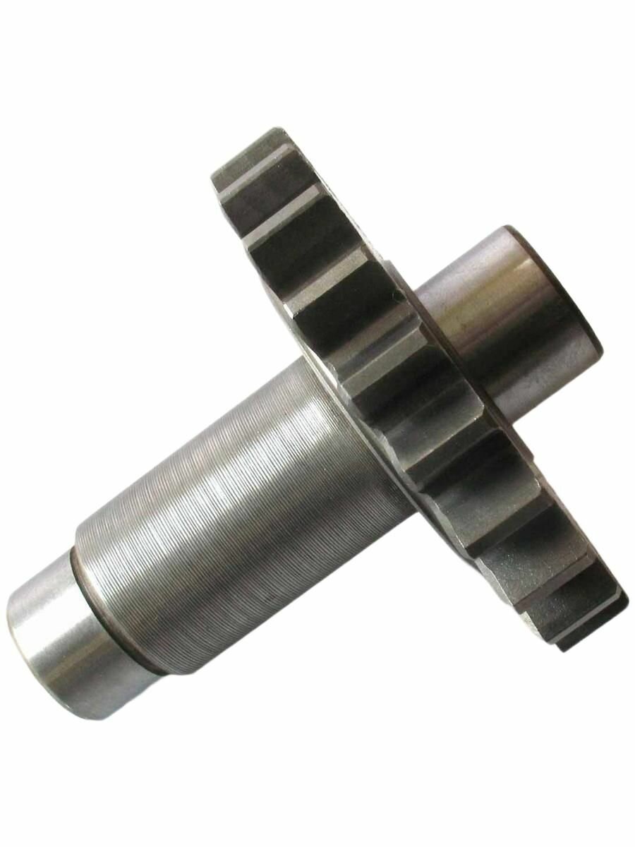 Вал реверсивной коробки промежуточный с шестерней, сталь, квадроцикл STELS ATV 50 C (QJ), 214302.007000 (item:250)