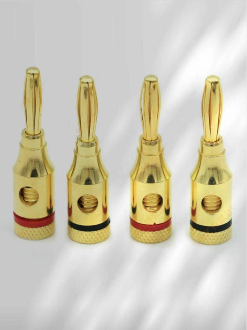 Золотые разъемы банан для акустических кабелей