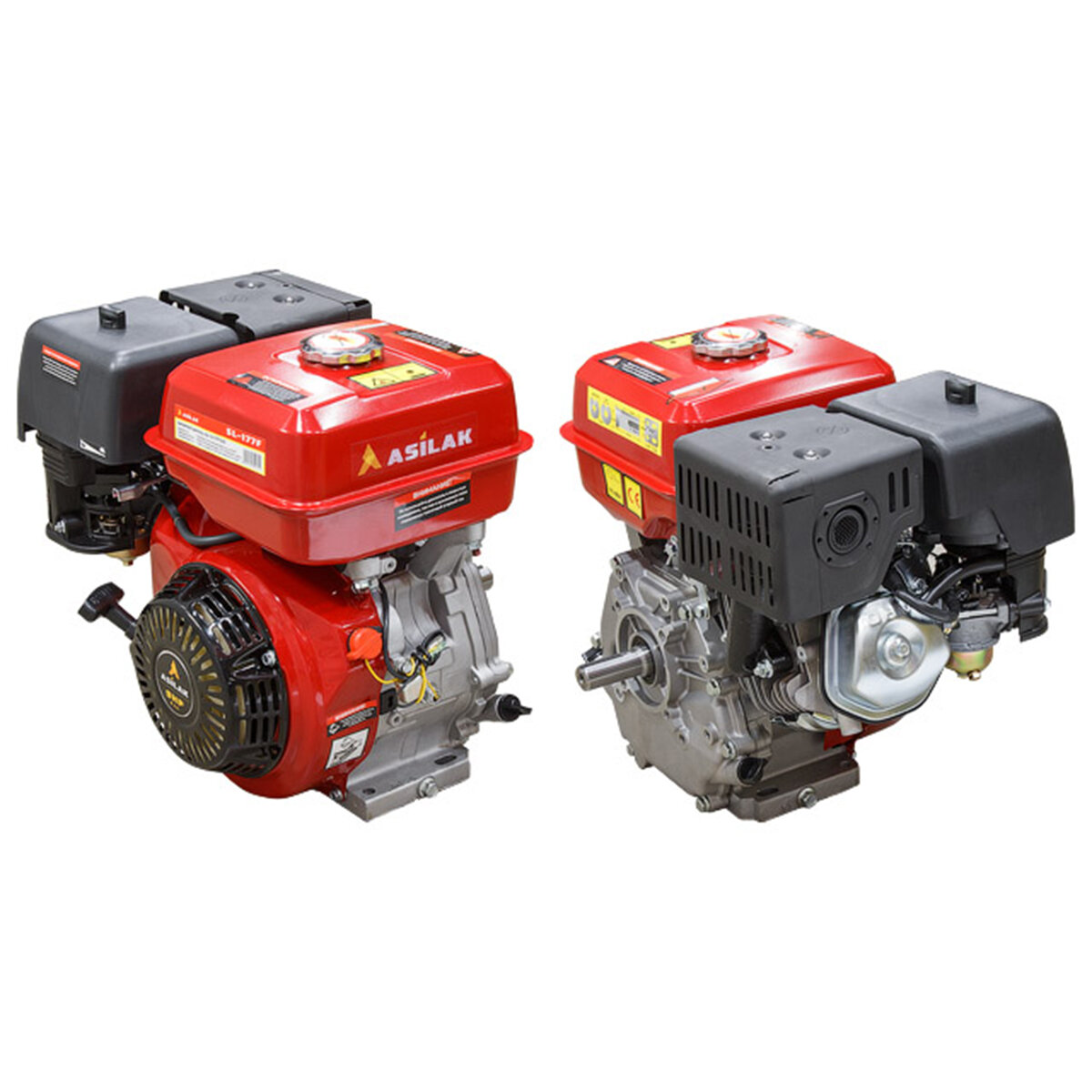 Двигатель Asilak SL-177F-D25 красный, бензиновый, 4-тактный, 9 л. с
