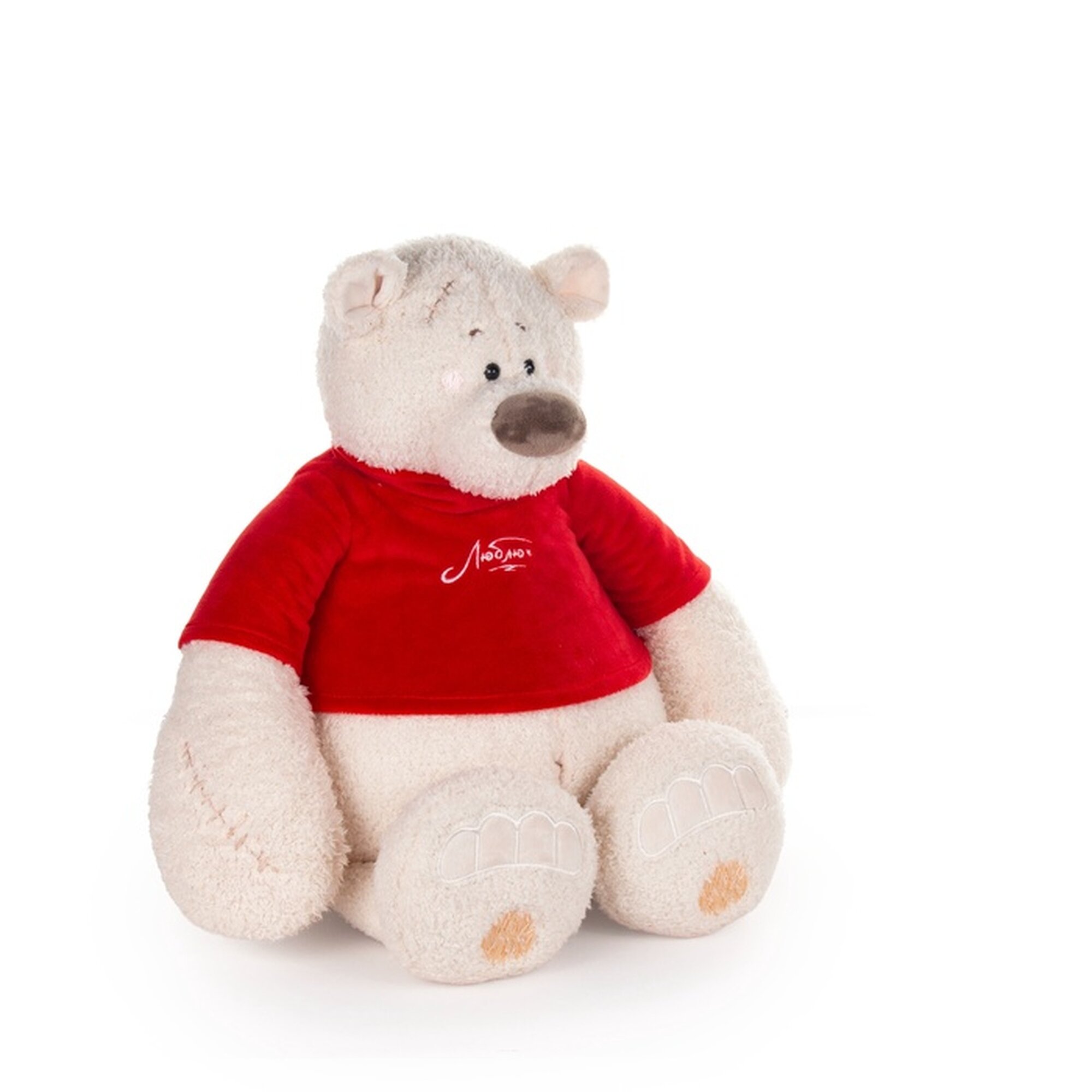 Мягкая игрушка KULT of Toys "Медведь Тато", искусственный мех, синтепон, 37см