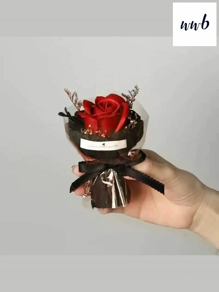 Букет из мыла, мыльных роз, подарок на 14 февраля день Святого Валентина, на день рождения маме, женщине, девушке, подруге жене, бабушке учителю